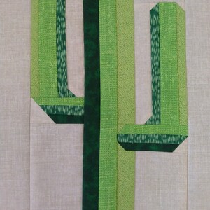 Desert Saguaro Cactus Quilt Block Pdf Pattern - Etsy