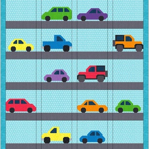 Automobile Quilt Block Pattern Pack. Instant Download of 5 Vehicle ...