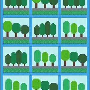 Tree Trio Quilt Block Pattern Pack, Set of Three Tree Themed Quilt ...