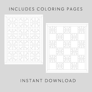 Basketball Quilt Block PDF Pattern - Etsy