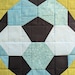 Soccer (football) Quilt Block Pdf Pattern Instant Download - Etsy