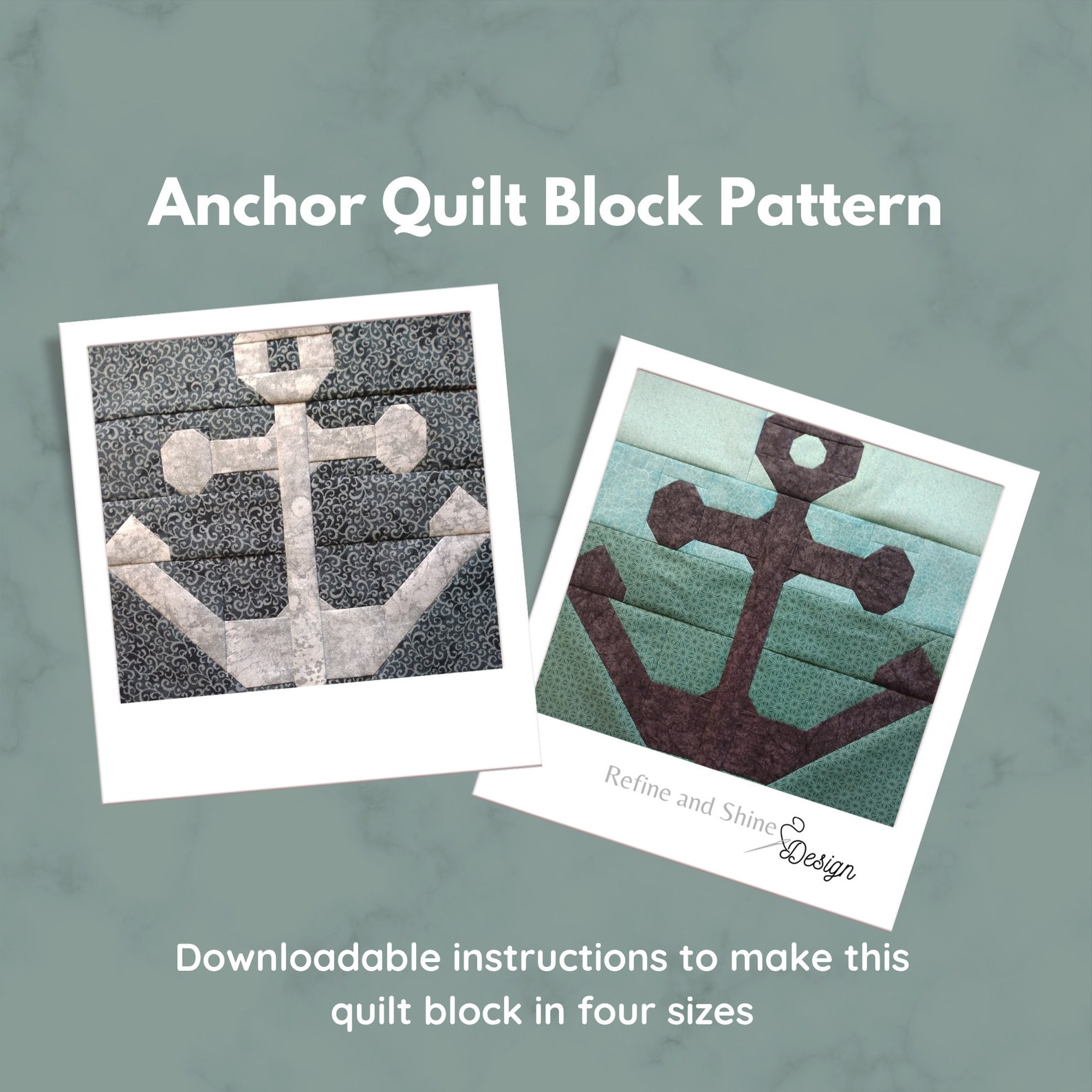 Anchor Quilt Block PDF Pattern - Etsy