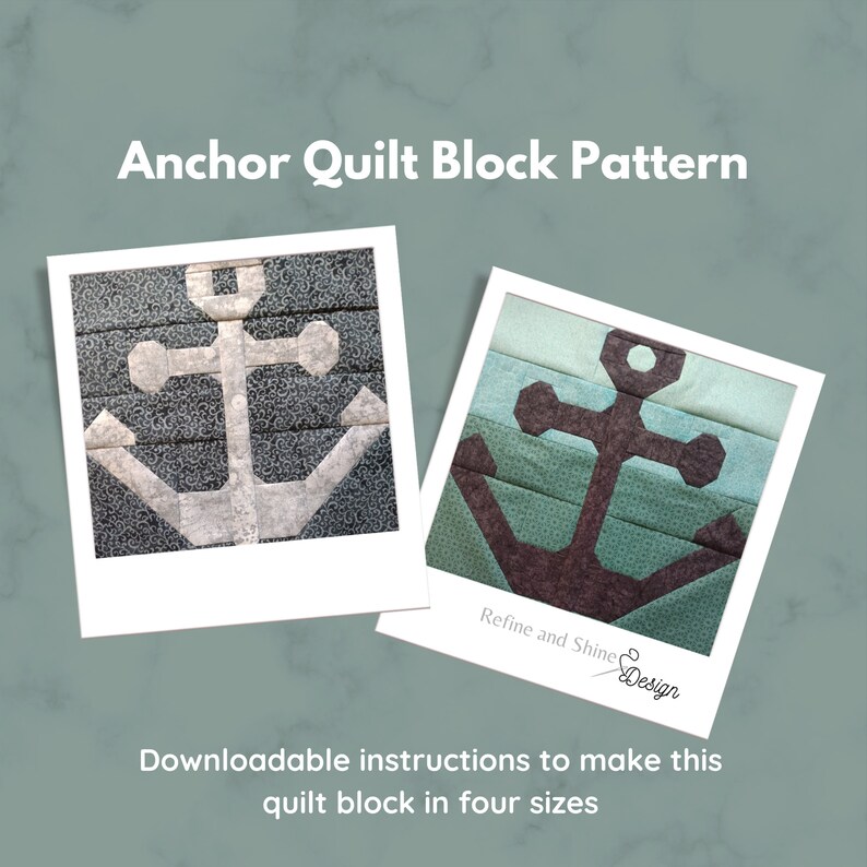 Anchor Quilt Block PDF Pattern - Etsy