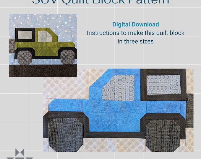 PDF Pattern Bundle - 12 Road Blocks, Supplement to the Vehicle Quilt ...