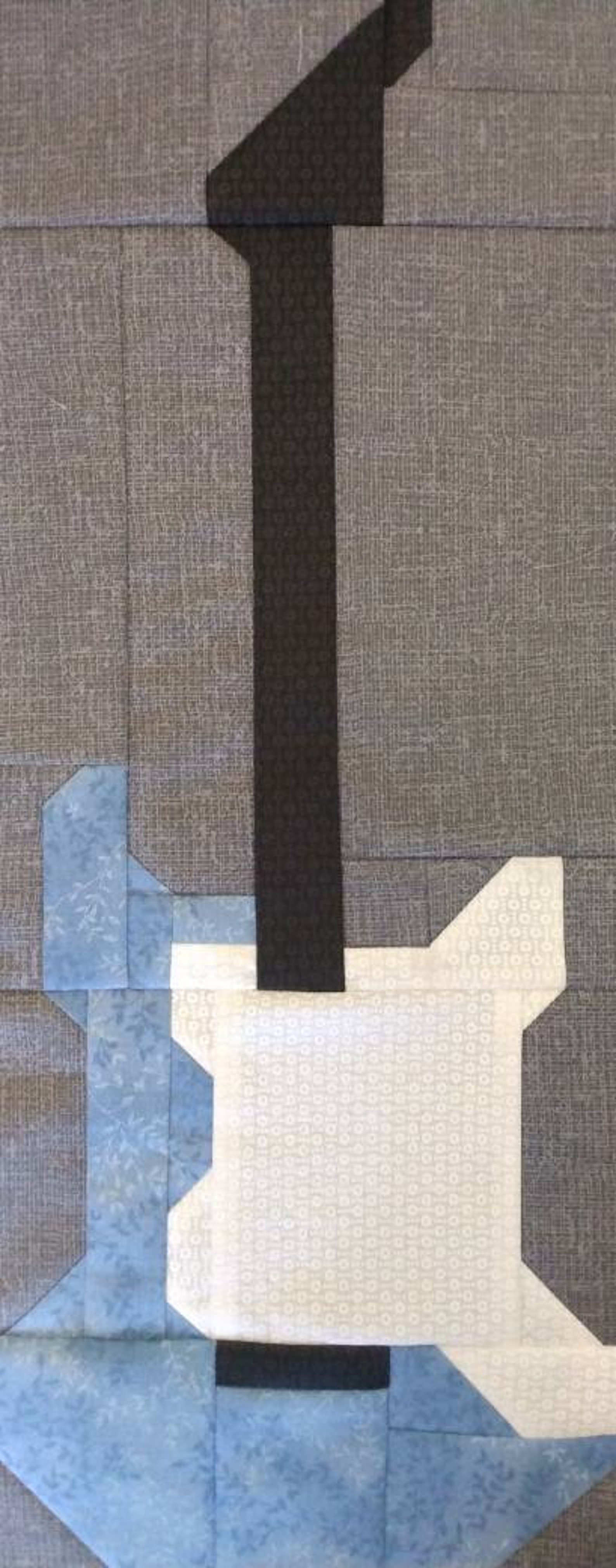 Electric Guitar Quilt Block PDF Pattern - Etsy