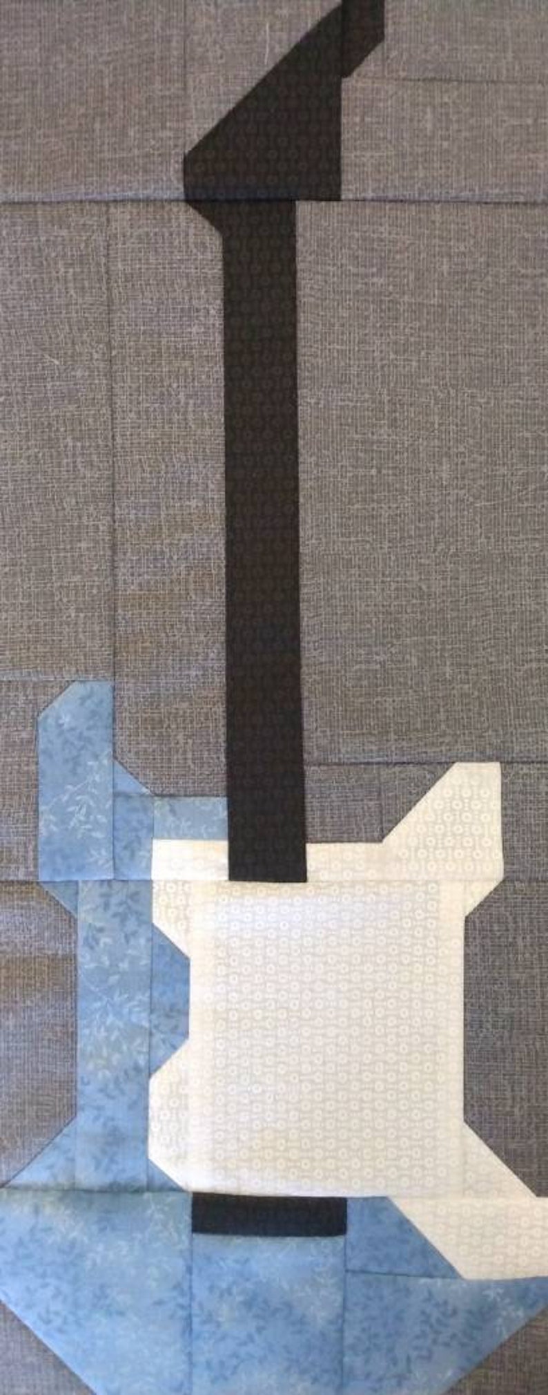 Electric Guitar Quilt Block PDF Pattern - Etsy