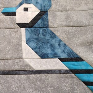 Blue Jay Bird Quilt Block Pdf Pattern - Etsy