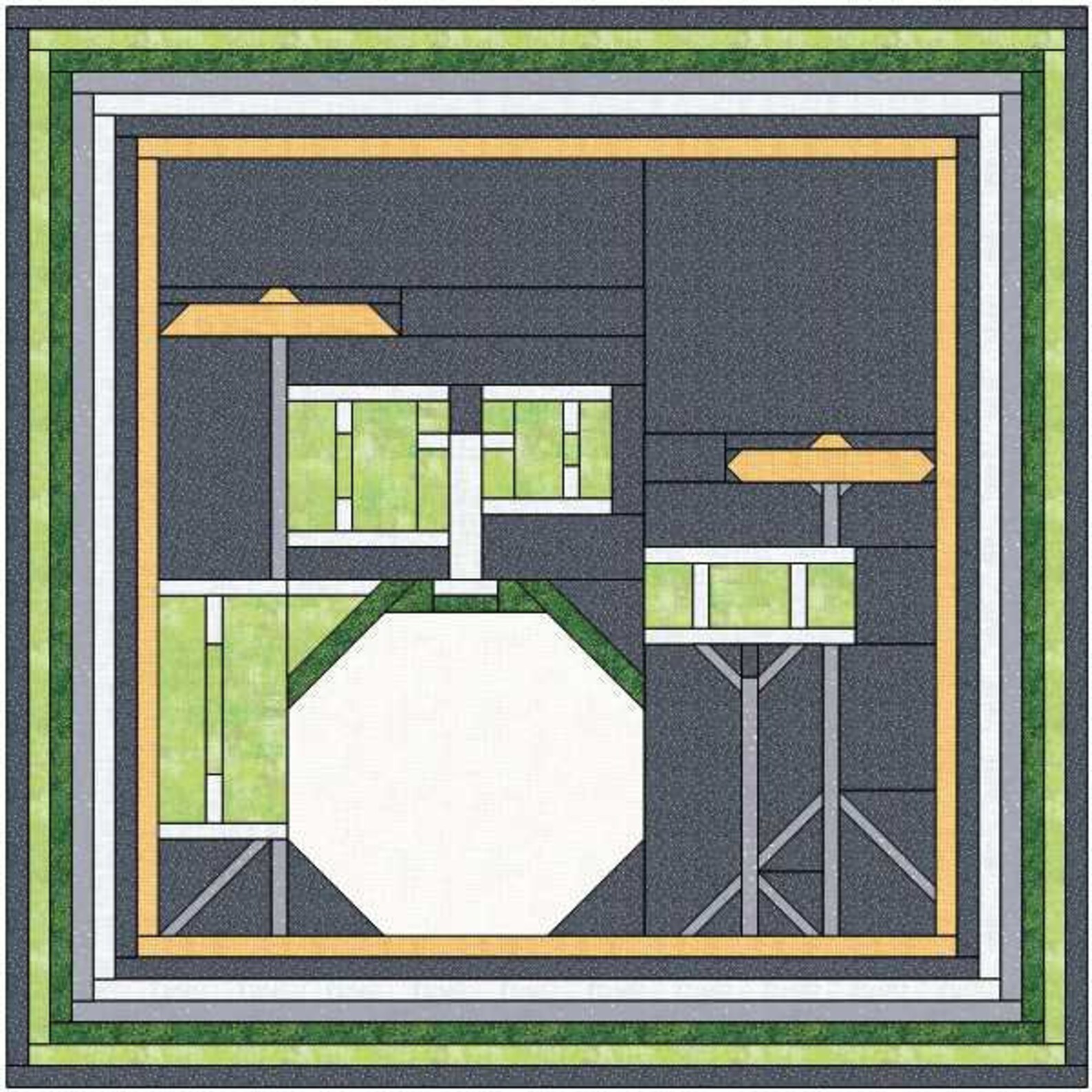 Drum Set Quilt Pattern - Etsy