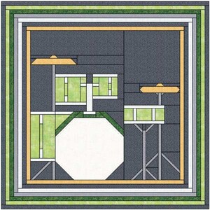 Drum Set Quilt Pattern - Etsy