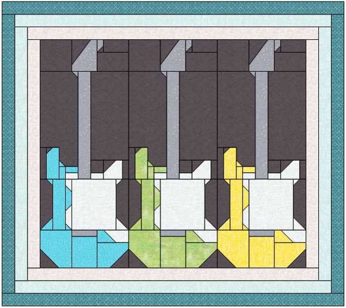 Electric Guitar Quilt Block PDF Pattern - Etsy