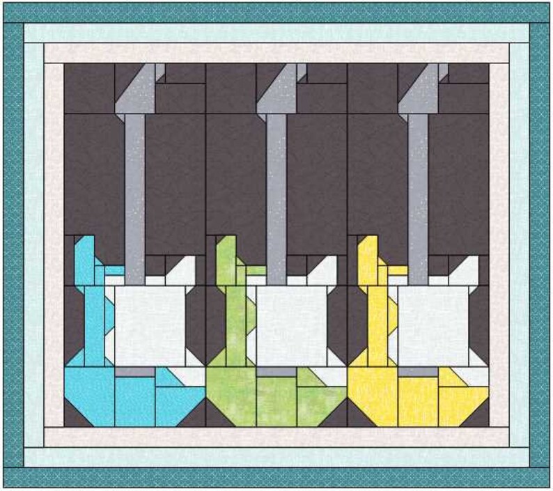 Electric Guitar Quilt Block PDF Pattern - Etsy
