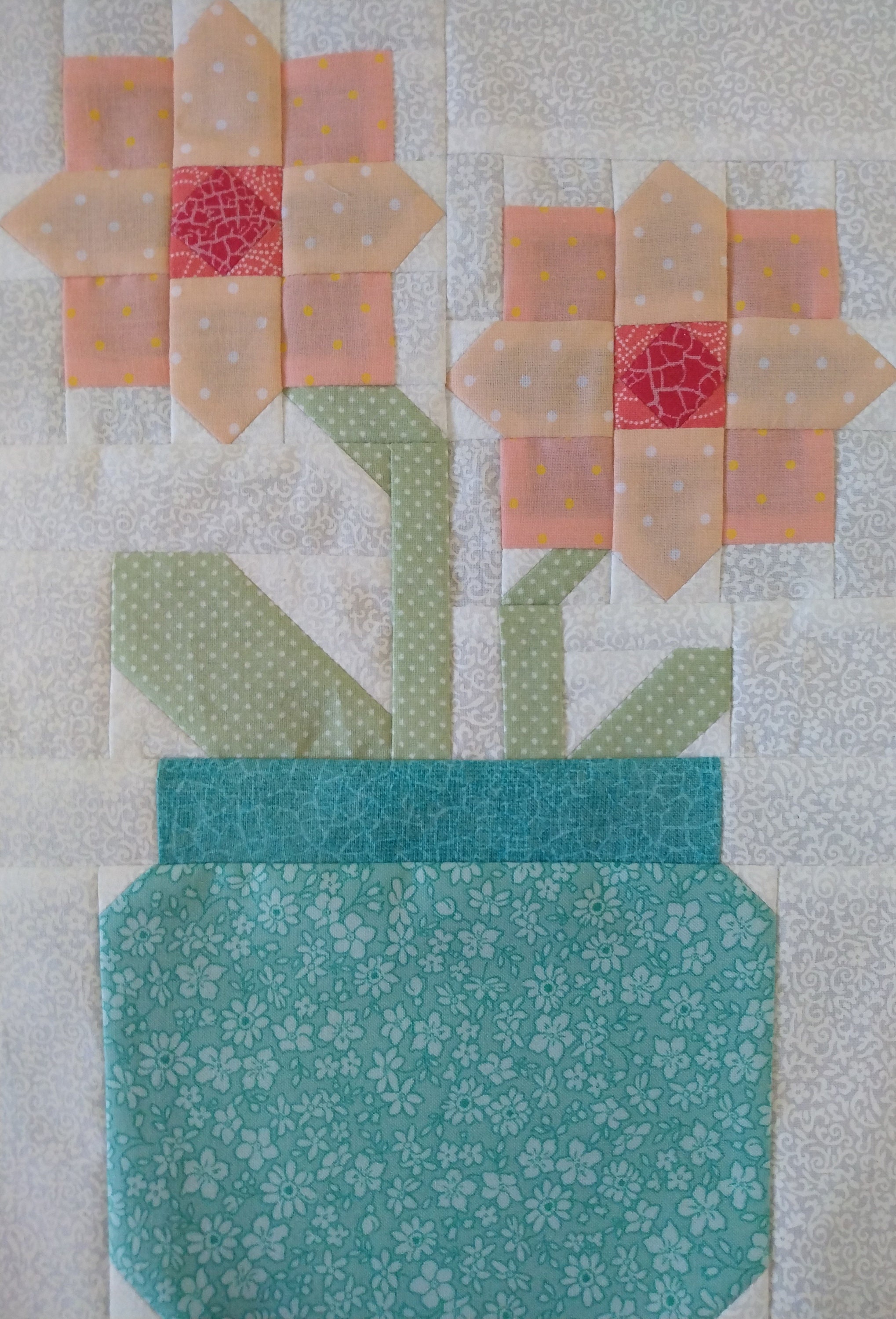 Spring Flower Quilt Block Pdf Pattern - Etsy