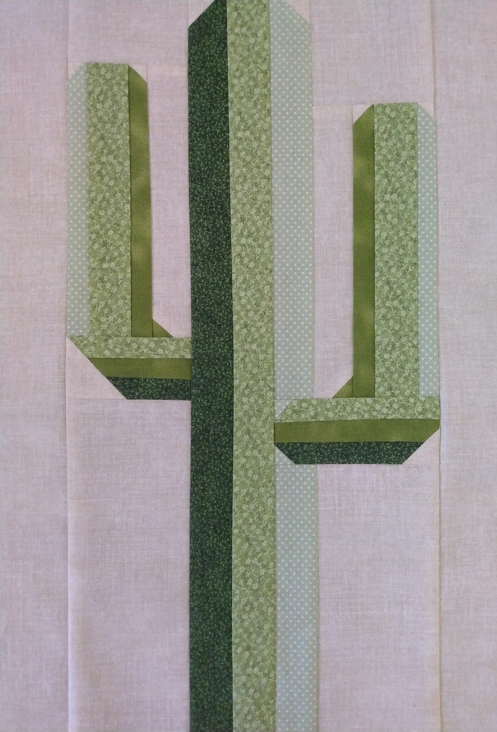 Desert Saguaro Cactus Quilt Block Pdf Pattern - Etsy