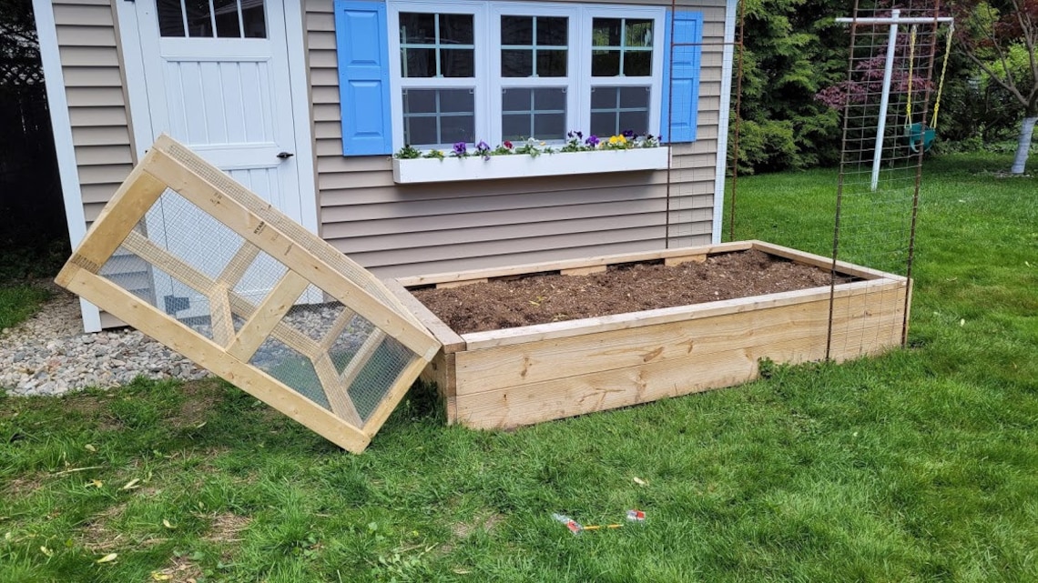 Double Clamshell Raised Garden Bed Plans - DOWNLOADABLE FILE - Etsy