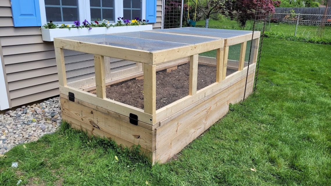 Double Clamshell Raised Garden Bed Plans - DOWNLOADABLE FILE - Etsy