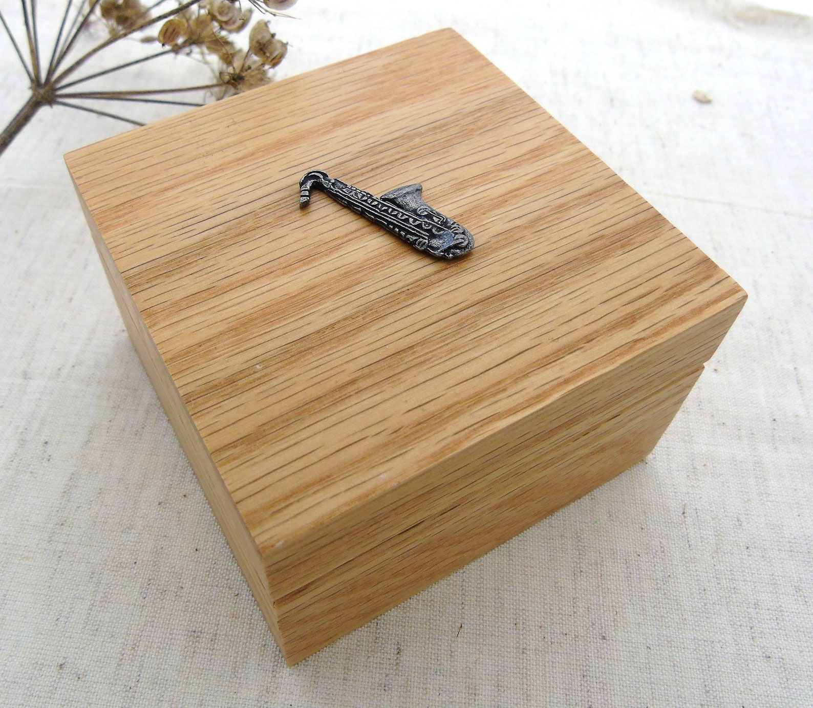 Saxophone Gift - Saxophone Wooden Box - Saxophone Trinket Box ...