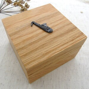 Saxophone Gift - Saxophone Wooden Box - Saxophone Trinket Box ...