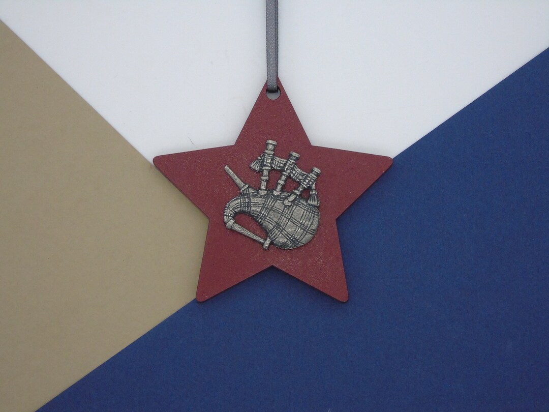 Bagpipes Christmas Decoration - Bagpipe Ornament - Music Christmas Gift ...