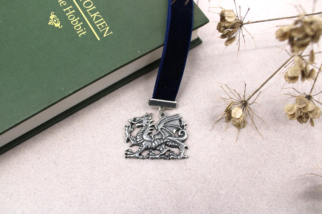 Welsh Dragon Bookmark - Welsh Dragon Gift - Y Ddraig Goch Bookmark - Y ...