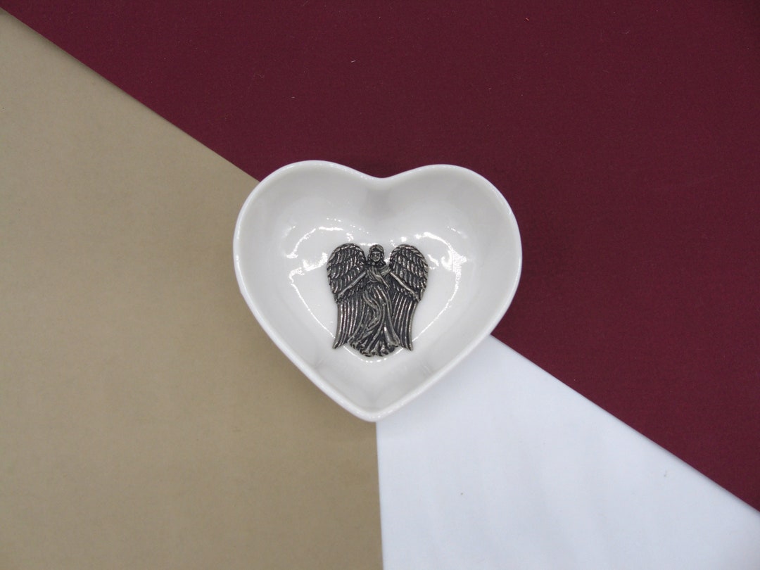 Guardian Angel Gift - Angel Trinket Dish - Jewellery Dish - Ring Dish ...
