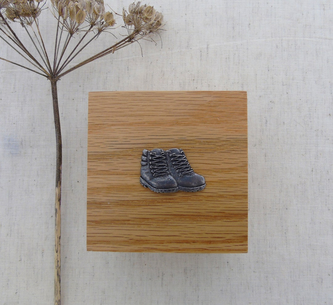 Walking Boot Gift - Walking Lover Wooden Box -rambler Trinket Box ...