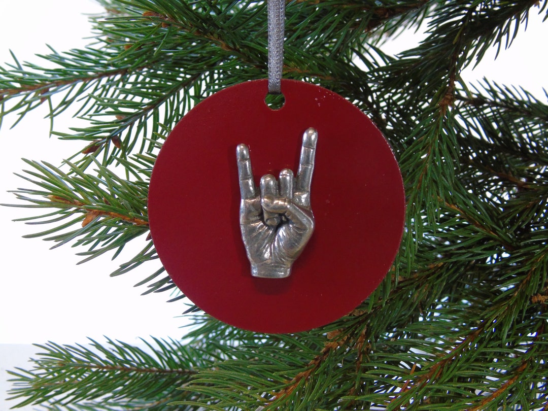 Rock on Christmas Tree Decoration - Music Christmas Ornament - Unique ...