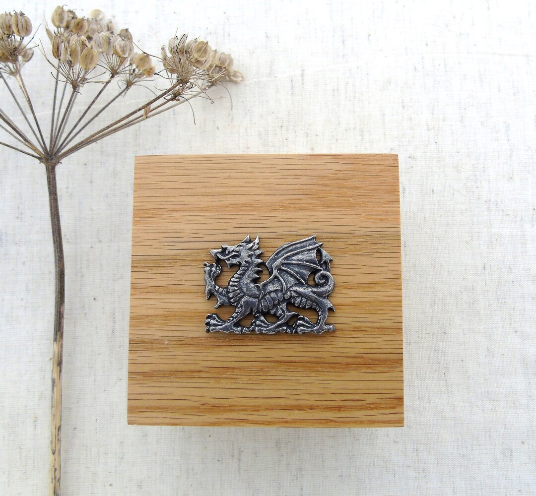 Welsh Dragon Gift - Welsh Dragon Wooden Box - Welsh Dragon Trinket Box ...