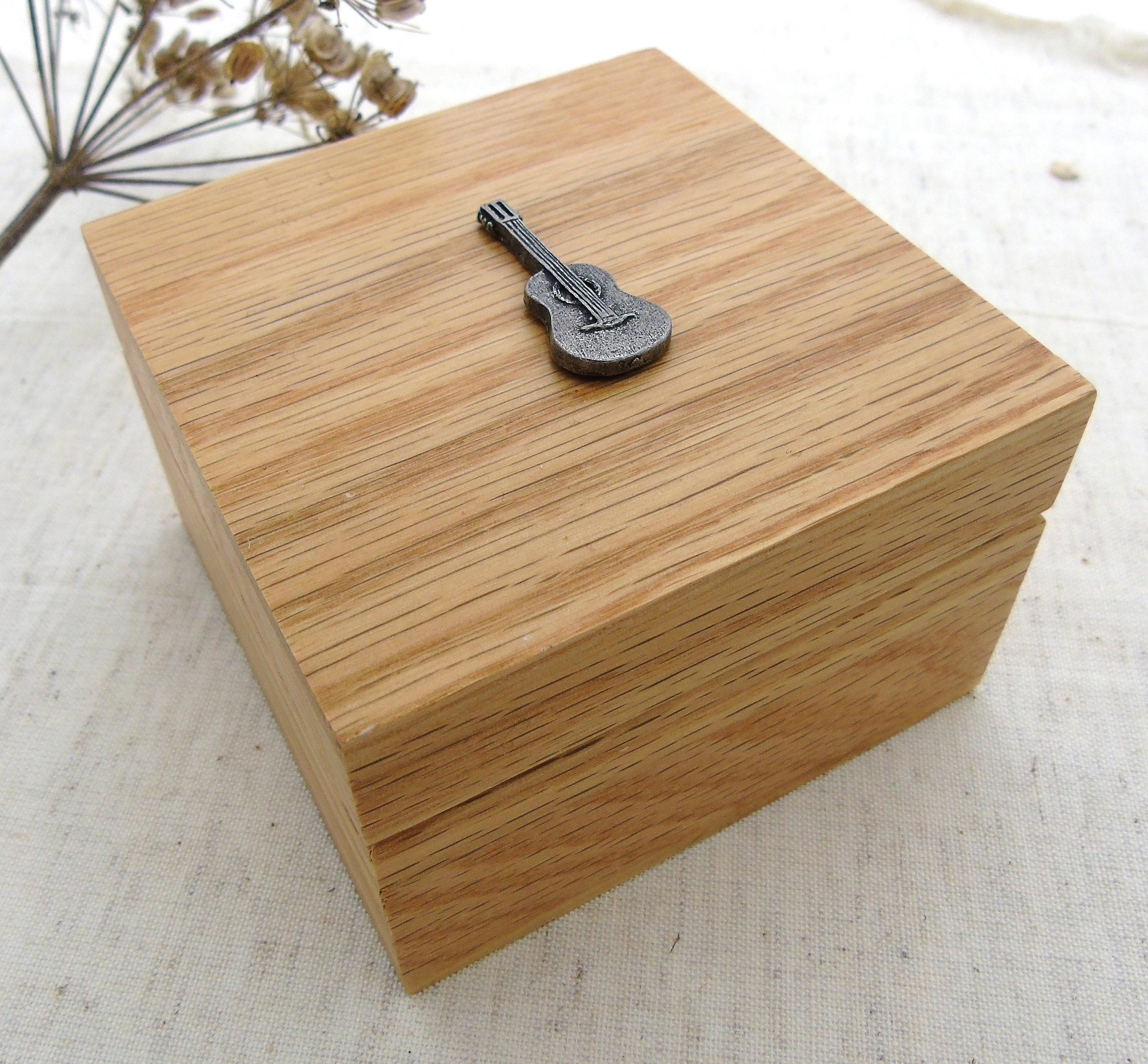 Acoustic Guitar Gift - Guitar Wooden Box - Guitar Trinket Box- Guitar ...
