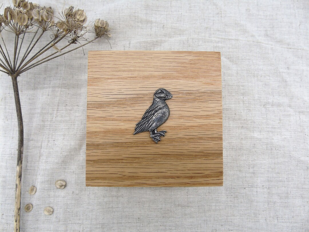 Puffin Wooden Box - Puffin Jewellery Box - Puffin Trinket Box - Puffin ...