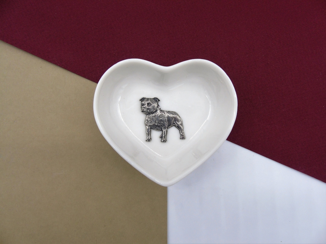 Staffordshire Bull Terrier Gift - Staffy Trinket Dish - Staffy ...