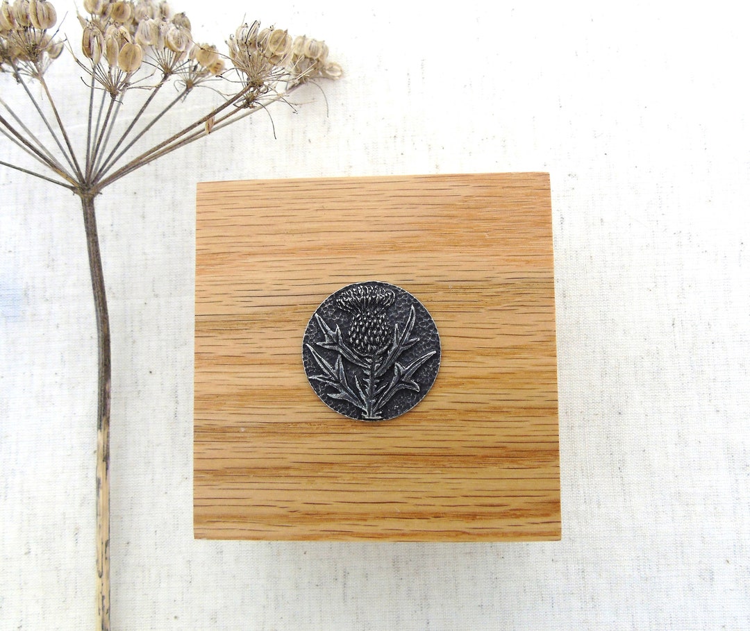 Thistle Gift - Thistle Wooden Box -thistle Trinket Box- Scotland ...
