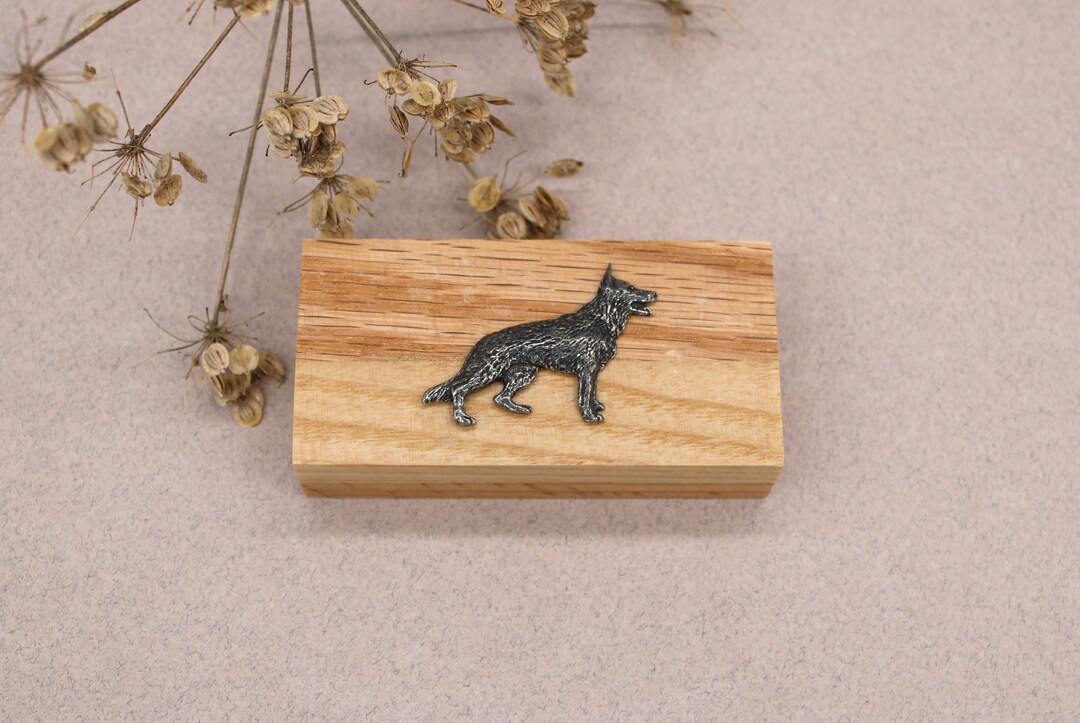 German Shepherd Earring Box - German Shepherd Wooden Box - Alsatian ...
