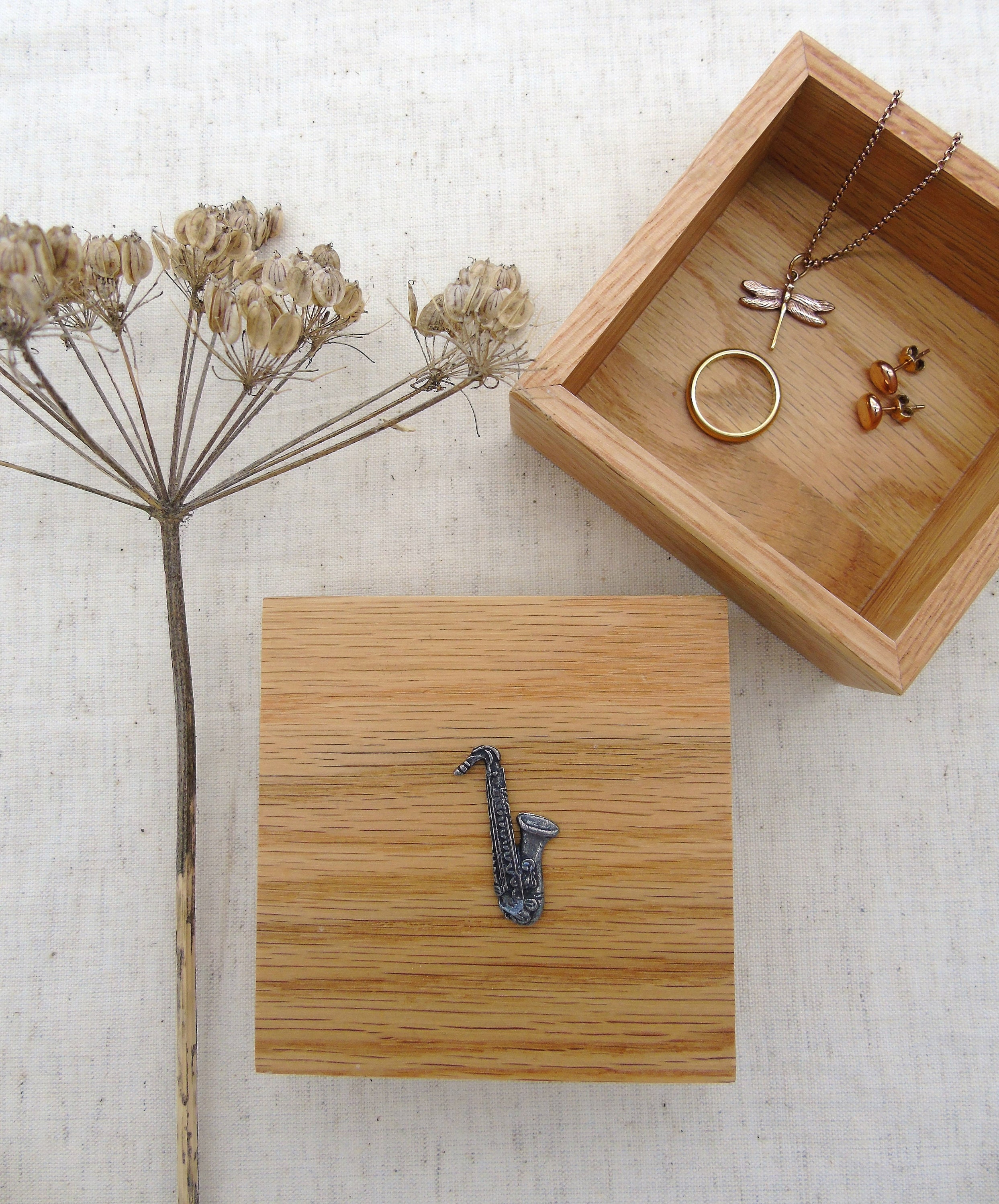 Saxophone Gift - Saxophone Wooden Box - Saxophone Trinket Box ...