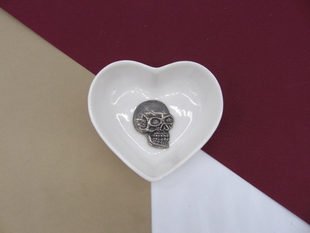 Skull Gift - Skull Trinket Dish - Jewellery Dish - Ring Dish - Gift for ...