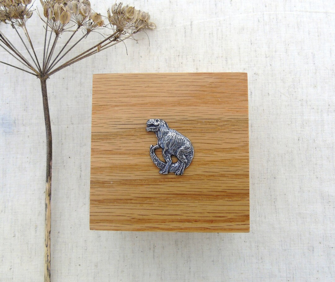 Dinosaur Gift - T Rex Wooden Box -dinosaur Trinket Box- T Rex Keepsake ...