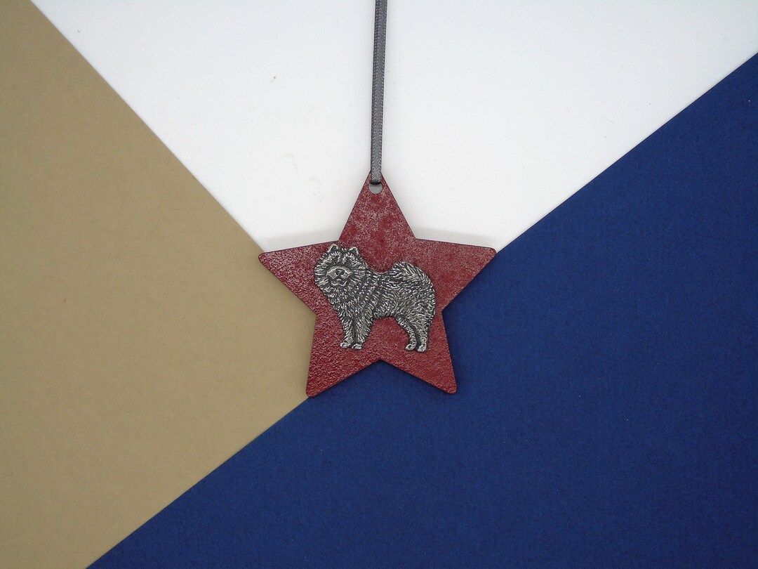 Chow Chow Christmas Decoration- Chow Chow Wooden Star- Chow Chow ...