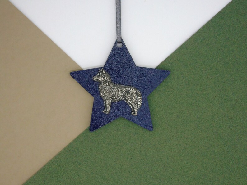 Siberian Husky Wooden Star - Husky Christmas Ornament - Husky Christmas ...
