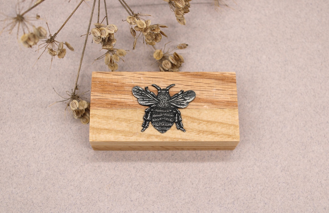 Bee Earring Box - Bee Trinket Box - Bee Keepsake Box- Bee Lover Gift ...