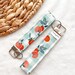 Peach Picnic Keychain Wristlet Peach Key Fabric Wristlet - Etsy