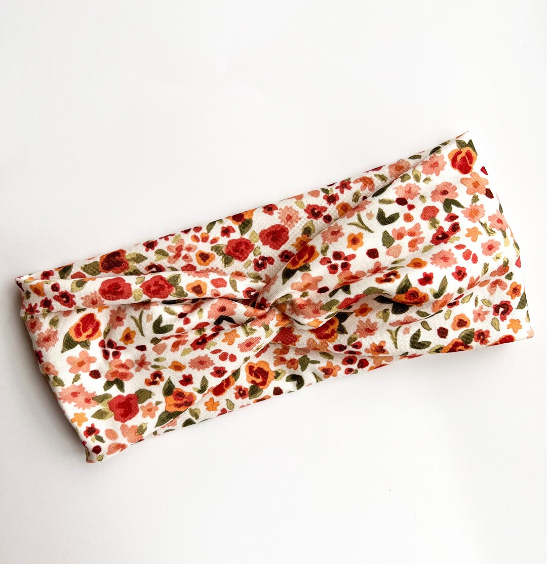 Floral Twist Headband, Boho Spring Bloom Headband - Etsy