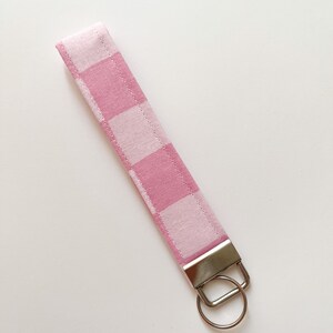 Checkered Keychain Wristlet | Keyfob | Fabric Key Wristlet | Car Key ...