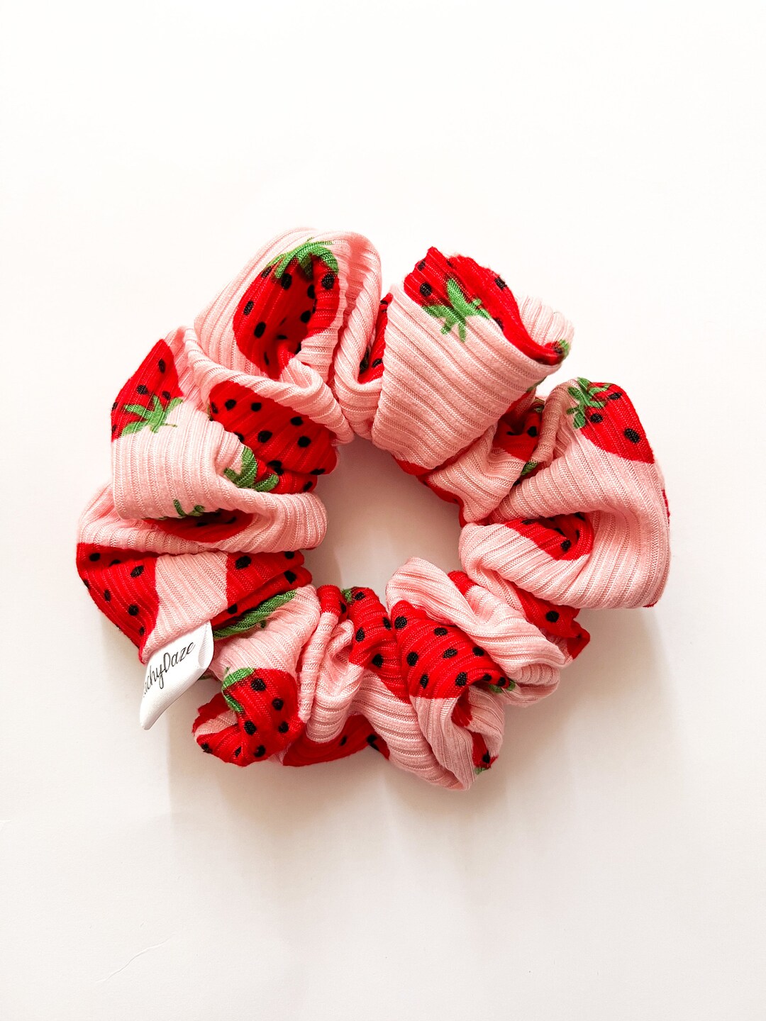 Strawberry Scrunchies | Pink Scrunchies | Women’s Hair Accessories ...