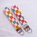 Checkered Keychain Wristlet Keyfob Fabric Key Wristlet Car Key ...