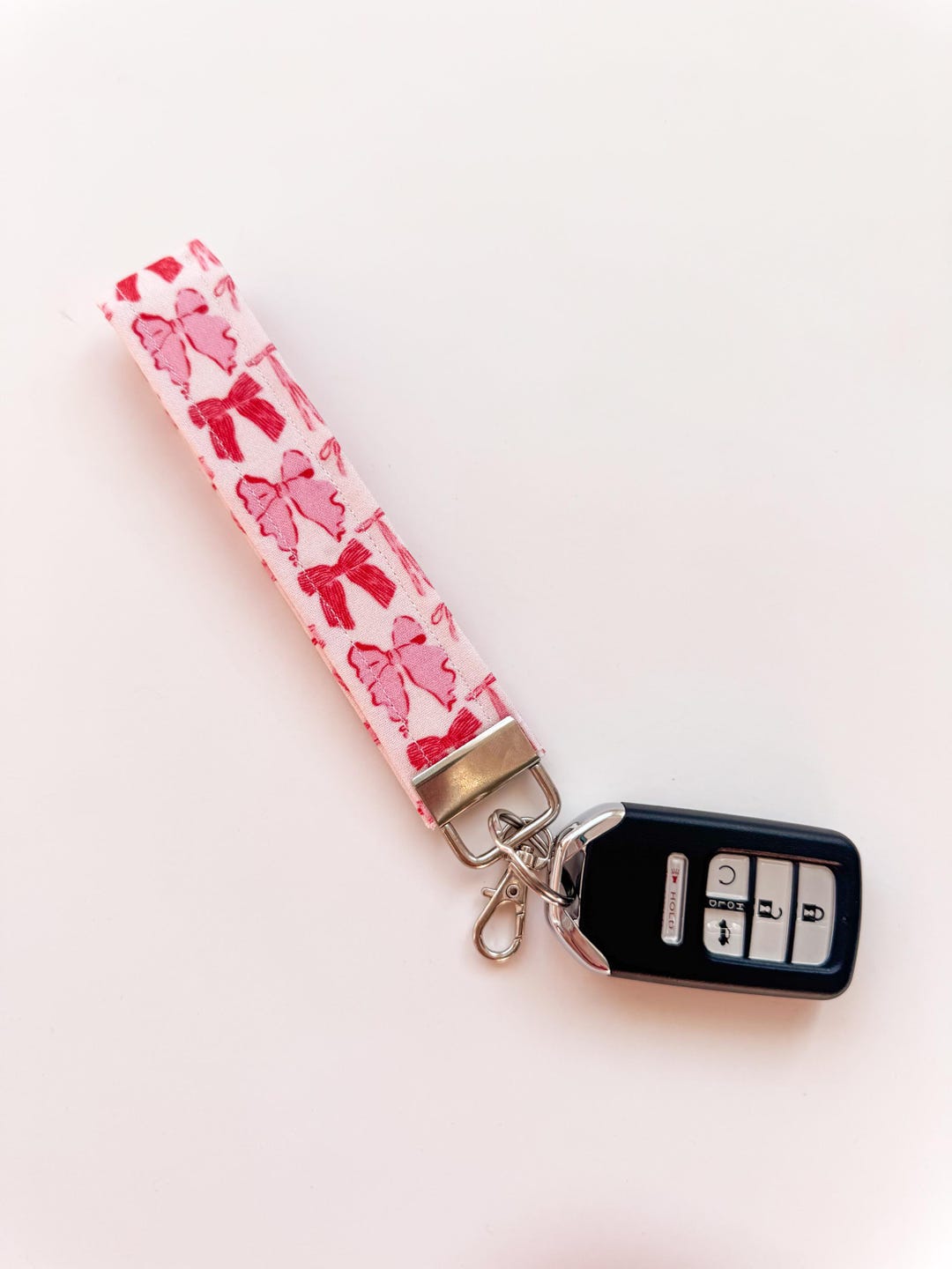 Bow Keychain Wristlet | Keyfob | Fabric Key Wristlet | Wristlet Lanyard ...