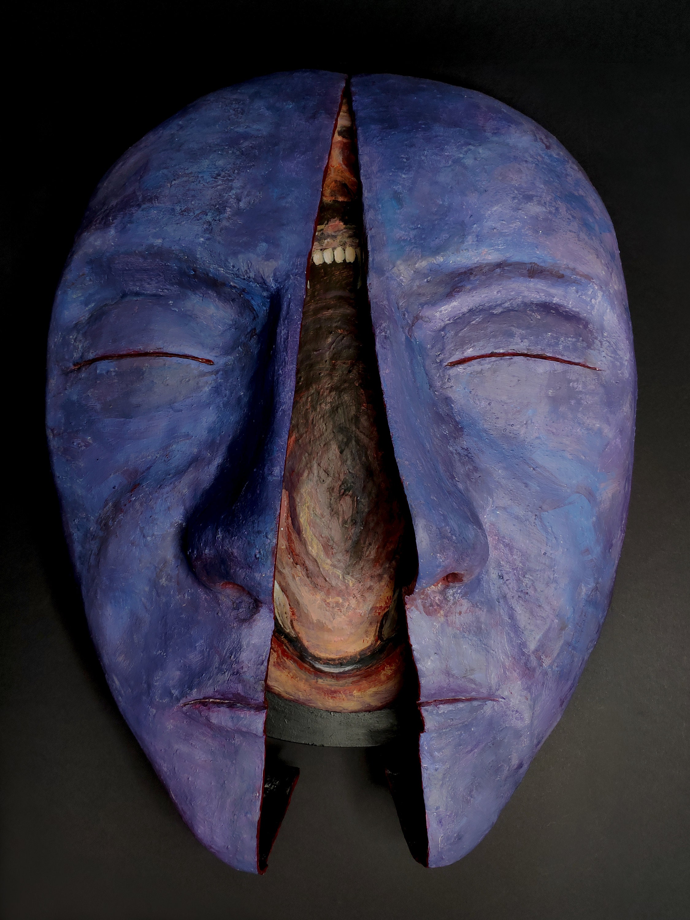 Mysterious Mask / Scary Spooky Halloween Sculpture Mask Full Face - Etsy