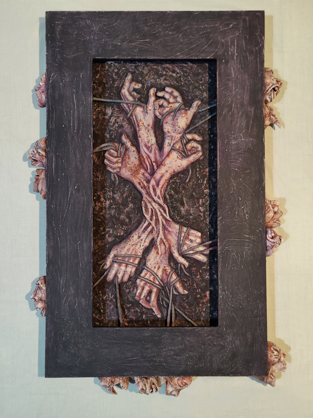 Unique Horror Dystopian Chimera Painting Sculpture - Etsy