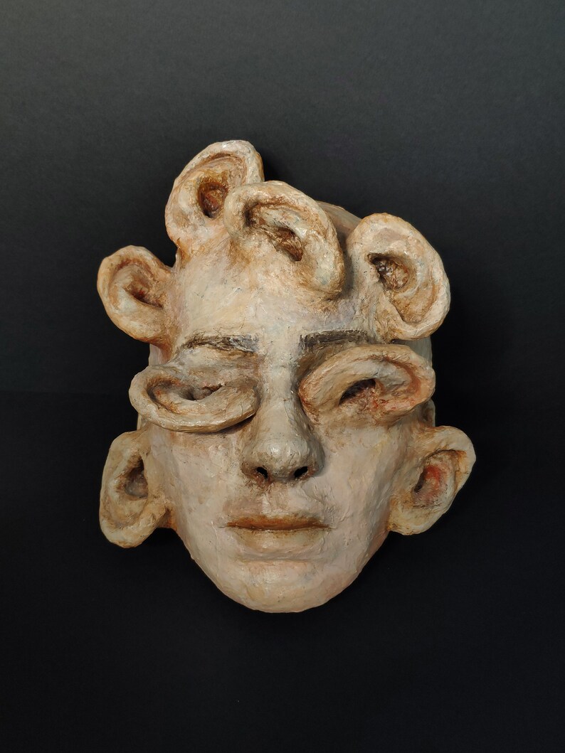 Mysterious Mask / Scary Mask Full Face - Etsy