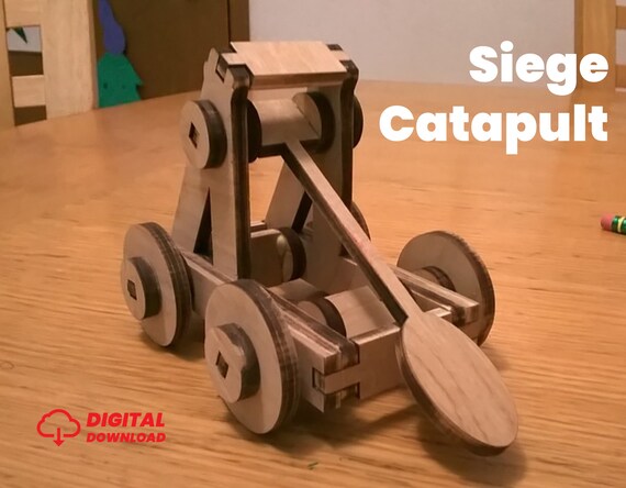 Lasercut_siege_catapult Laser Cut Files 2021 .v2 SVG DXF CDR | Etsy