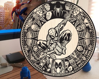 Spider Man Cnc File - Etsy