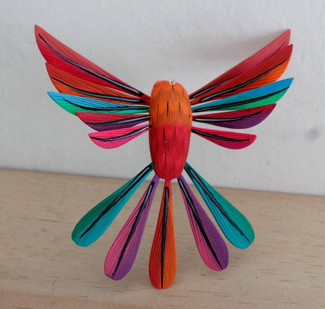 Alebrije de Colibri carved in wood | Etsy